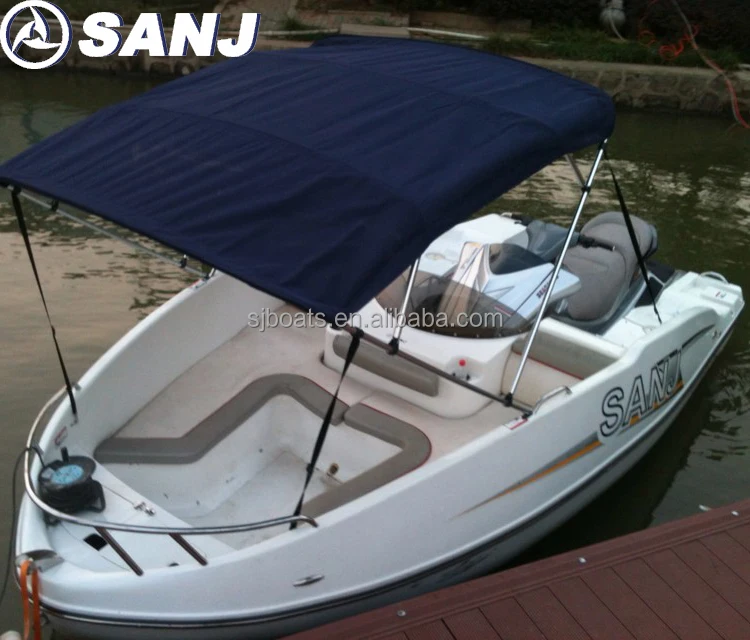 Sanj Best Price Fiberglass Wave Boat Combined Boat Jet Ski Powered Boat ...