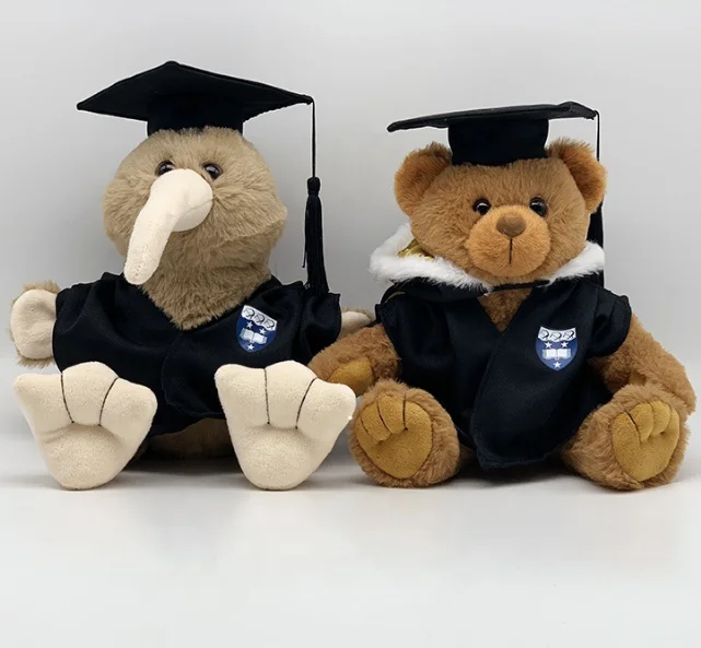 Custom Jointed Bear Graduated Bear Plush Toy Graduate Kiwi Bird Toy ...