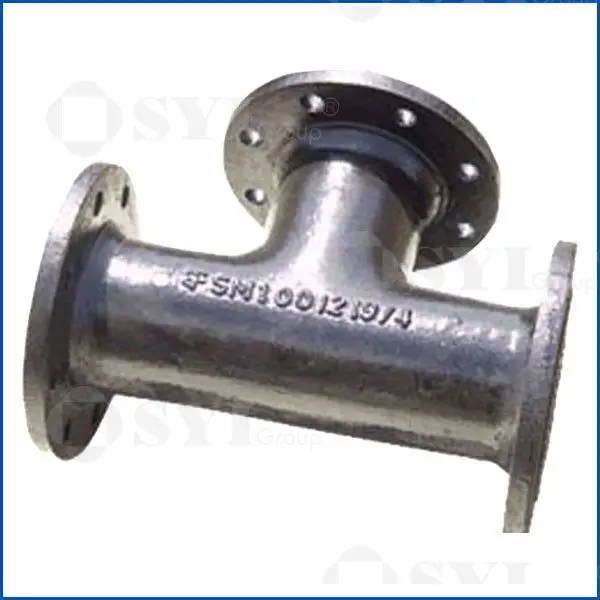 Ductile Fittings Flanged Cast Iron Tee Dn100-dn600 All Flanged Level ...