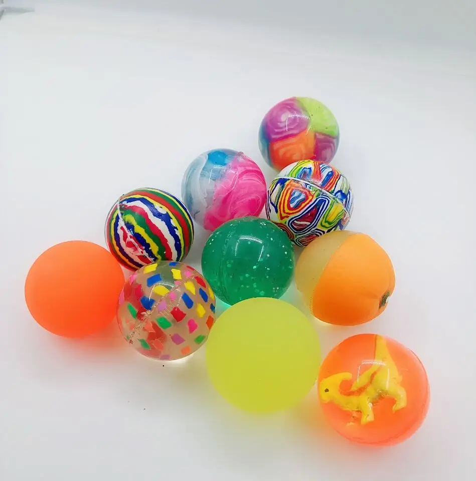 Custom Design Promotional Bulk 32mm Rubber Bouncy Ball