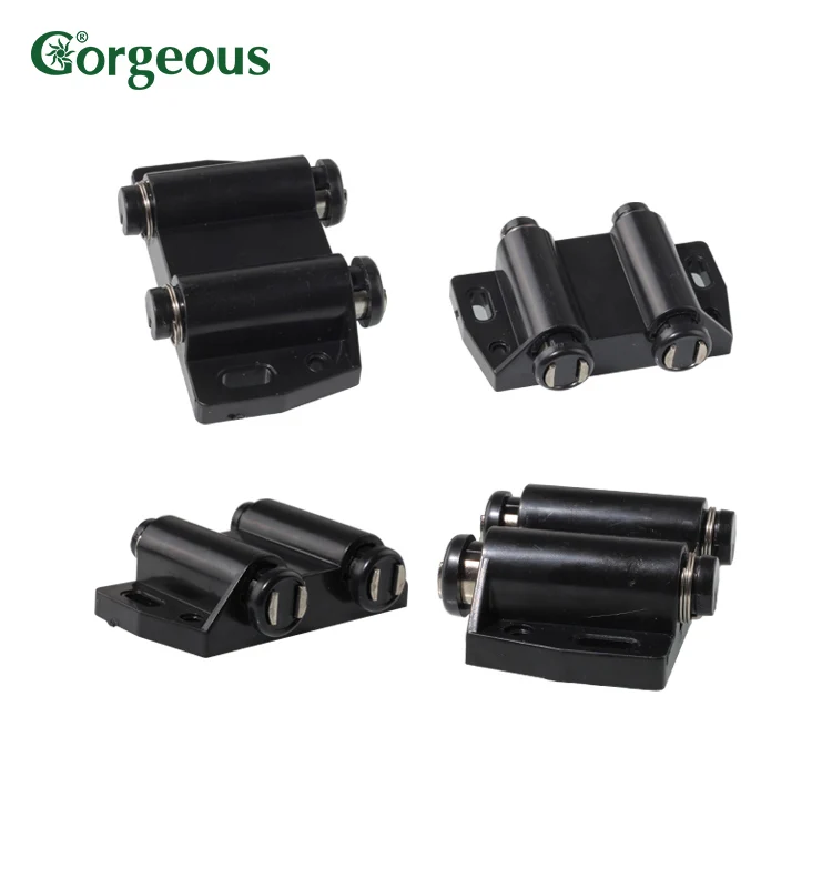 Double Magnetic Hinge Cabinet Glass Door Hinges Touch Push To Open ...