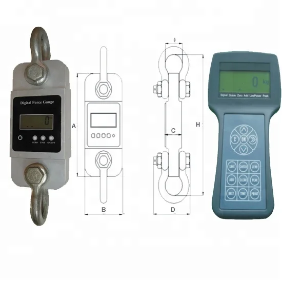 50T Wireless Load cell with Shackles and Wireless Display for Davit ...