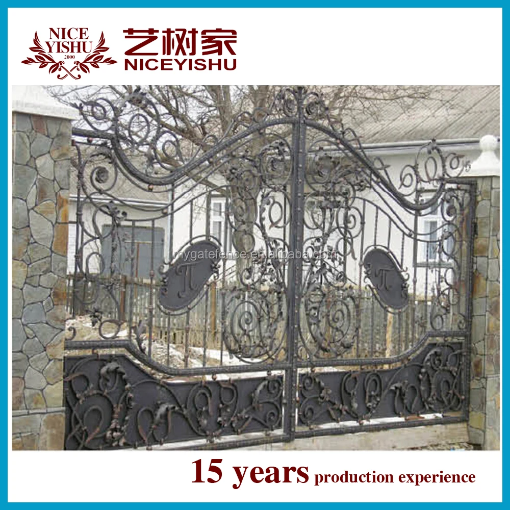 Utilisé Forgé Fer Porte Porte Conception/simple Grille En Fer Forgé ...
