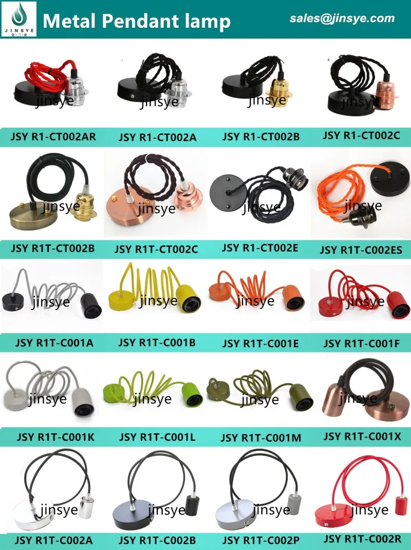 CE VDE SAA E27 Ceiling Canopy Black Pendant Drop Light