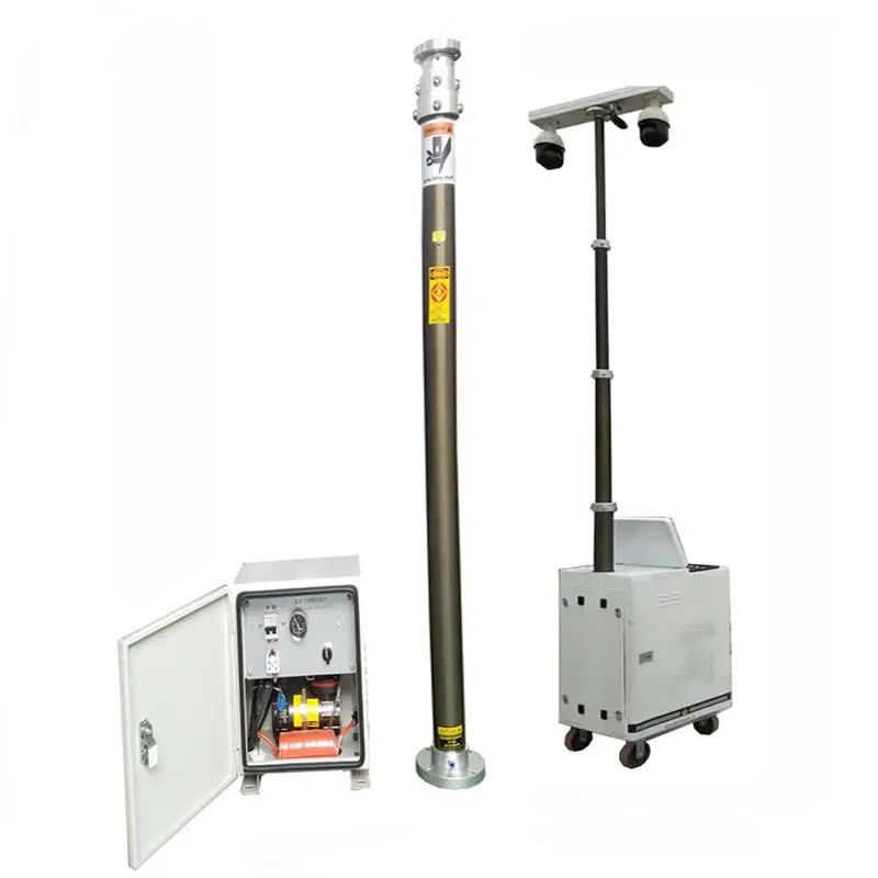 8m Trailer Vehicle Mounted Pneumatic Telescopic Mast Camera Tower - Buy ...