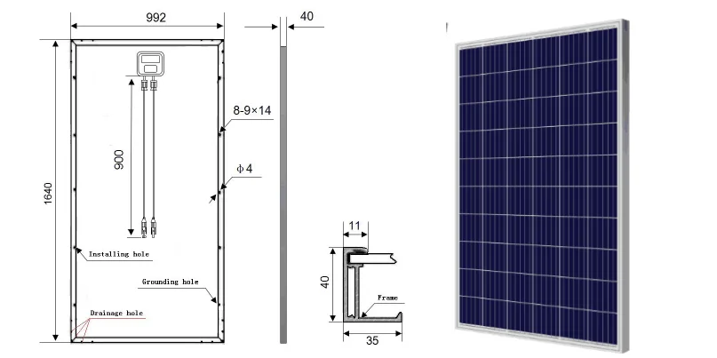 Poly 60 Cells Poly Solar Module 265w 270w 275w 280w For House Panel ...