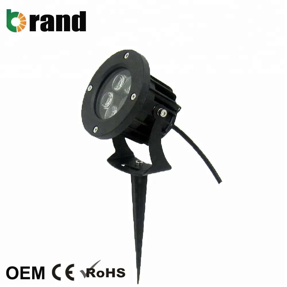 Outdoor Ip65 12v Rgb Led Garden Spike Light 3w Led Landscape Lights ...