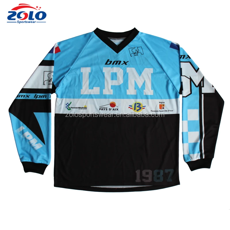 Custom Motorcycle Clothing - BMX Racing Jersey Features