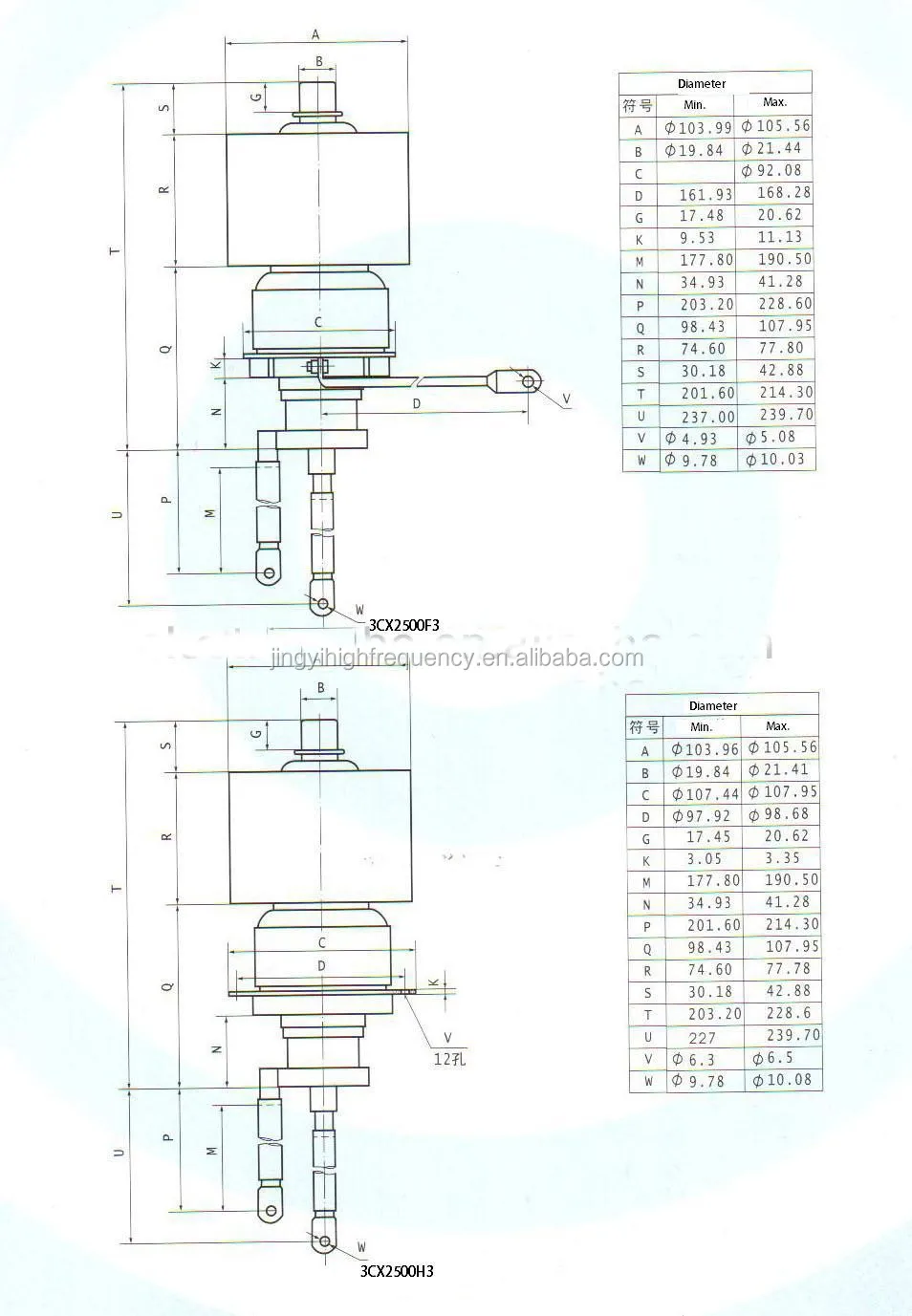 High Frequency Power Tube Triode Tube 3cx2500f3 Triode Tube - Buy ...