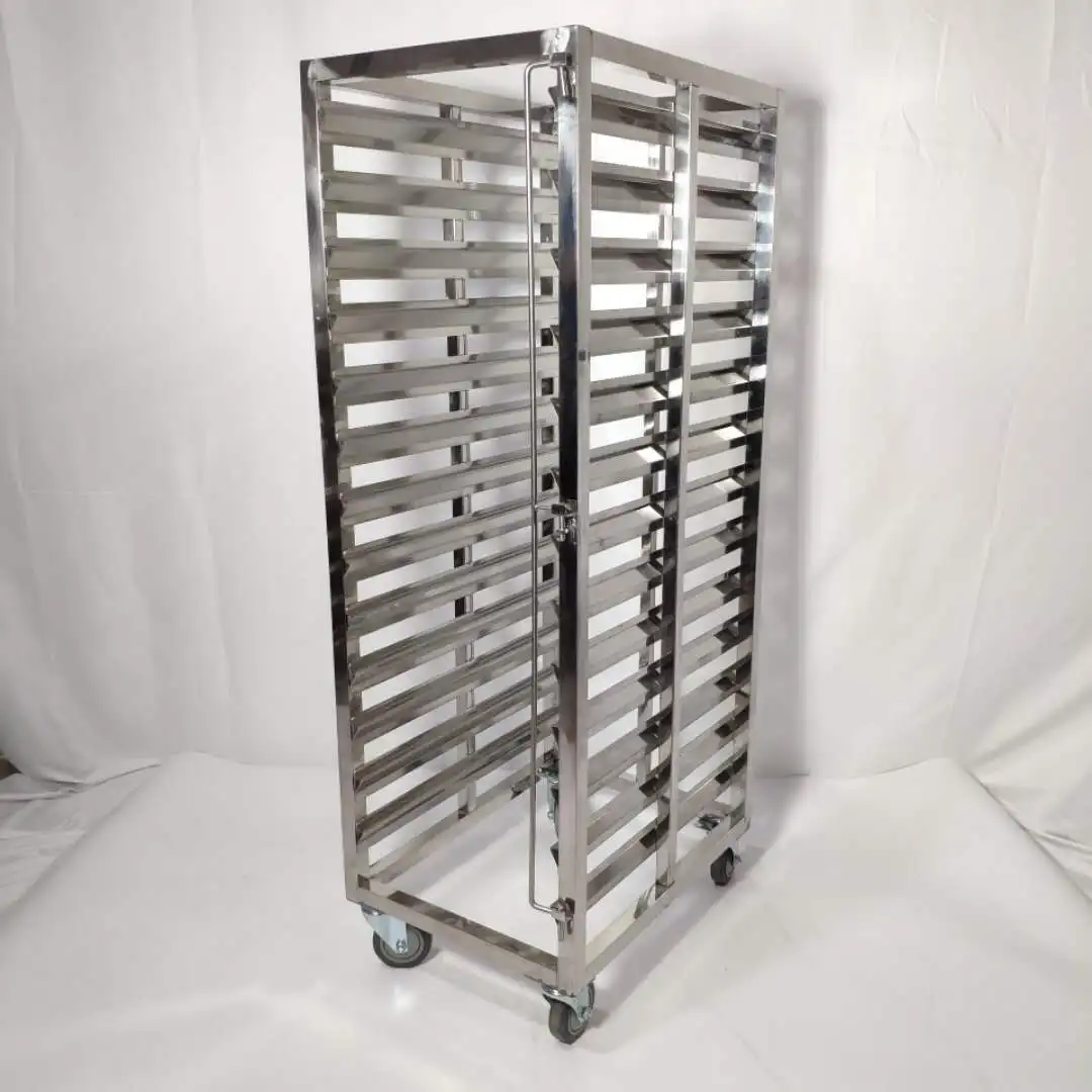 Stainless Steel Baking Tray Rack Trolley - Food Grade