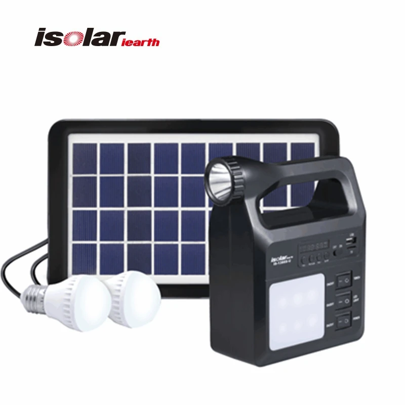 3w Home Led Light Emergency Solar Power System Home With Solar Radio ...