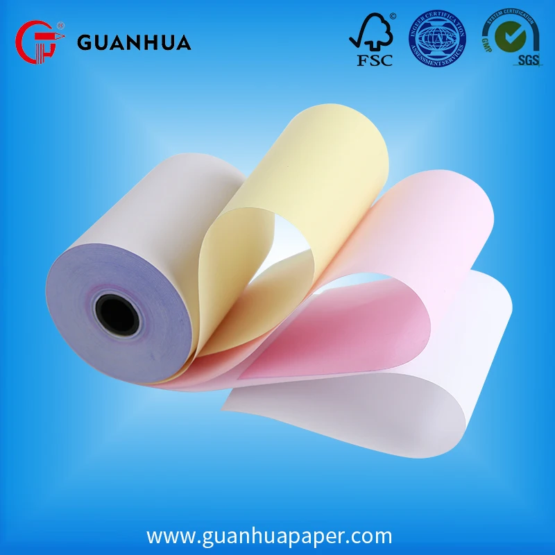 Muestra Gratuita En Stock Rollo De Papel Autocopiativo De Recibos En ...