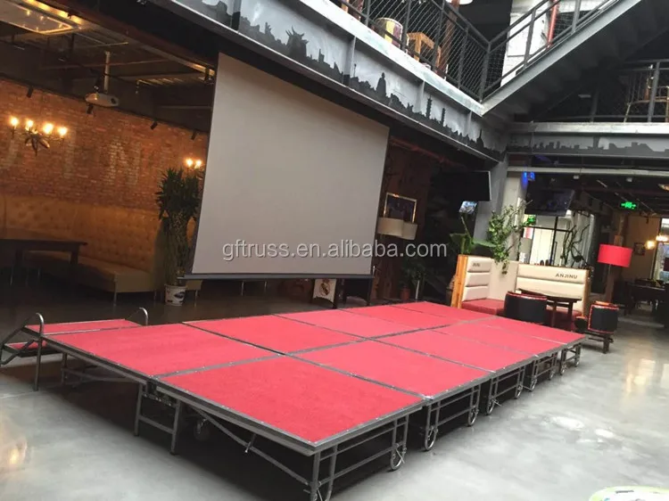 Quick-install Folding Movable Stage - Portable & Durable
