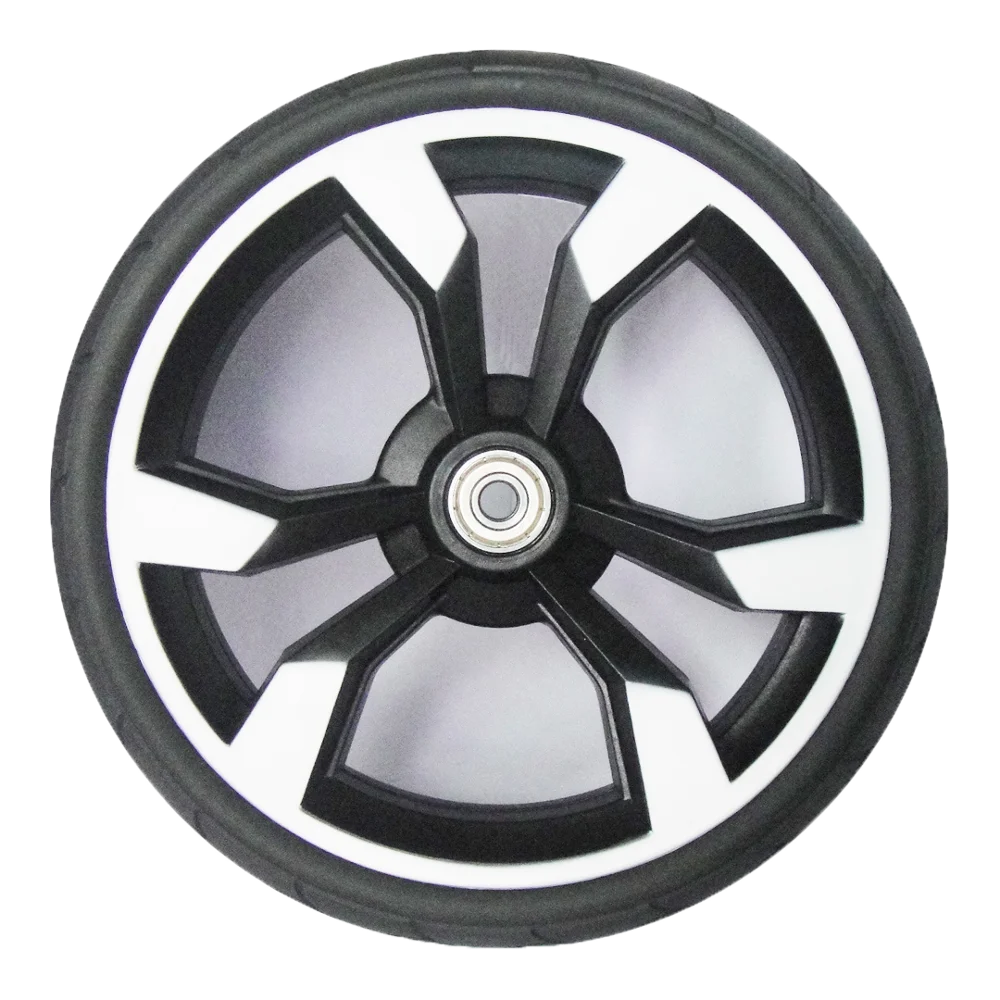 8 Inch Stroller Wheel Plastic Hub With Pu Foam Tire for Toy Cart ...