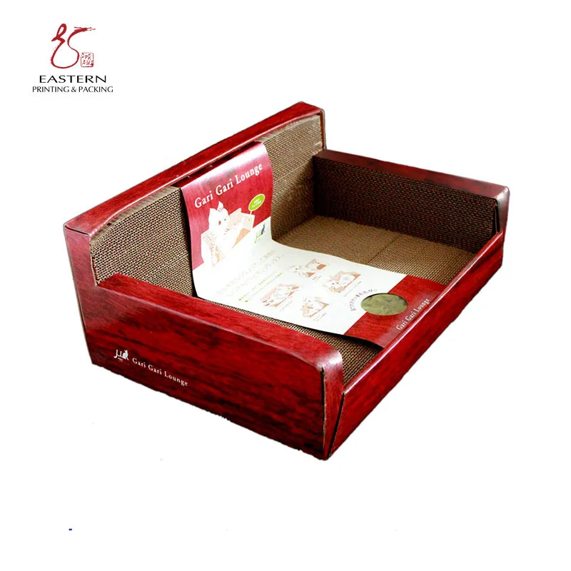 Customized Corrugated Paper Pet House For Cat Dog Folded To Be Shipped ...