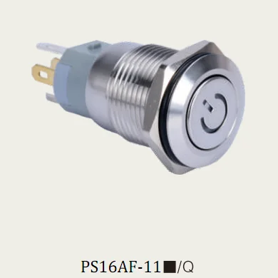 240v 19mm Momentary Push Button Switch Flat Arcuate Waterproof Rocker ...