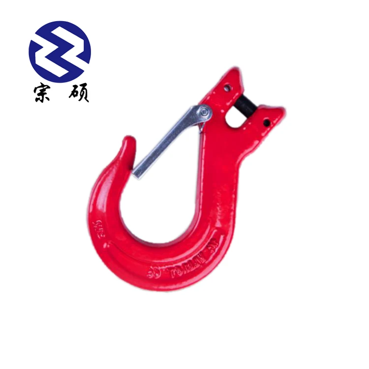 Chain Connected Safety Crane Lifting Hook With Painted Color - Buy ...