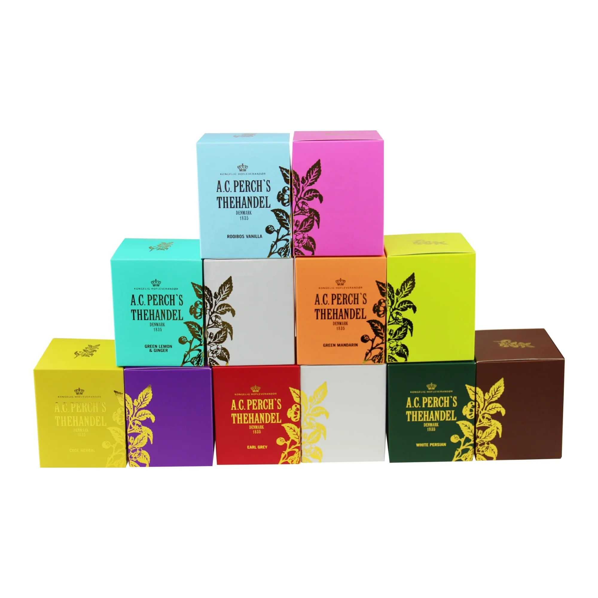 Empty Tea Cardboard Box Packaging for 20 Tea Bags