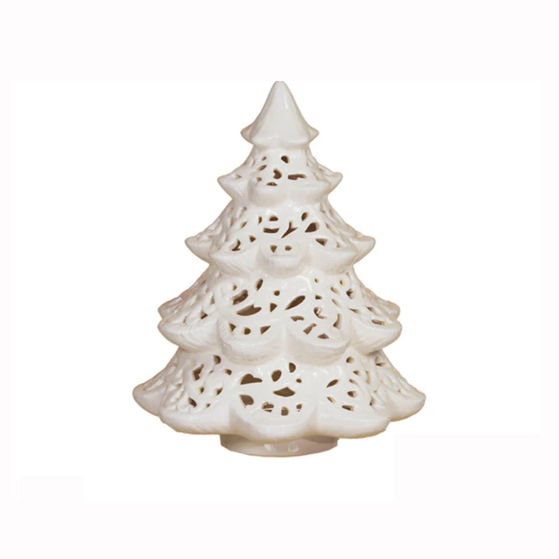 Wholesale Bisque Ceramic Christmas Trees - Handmade Candle Holders