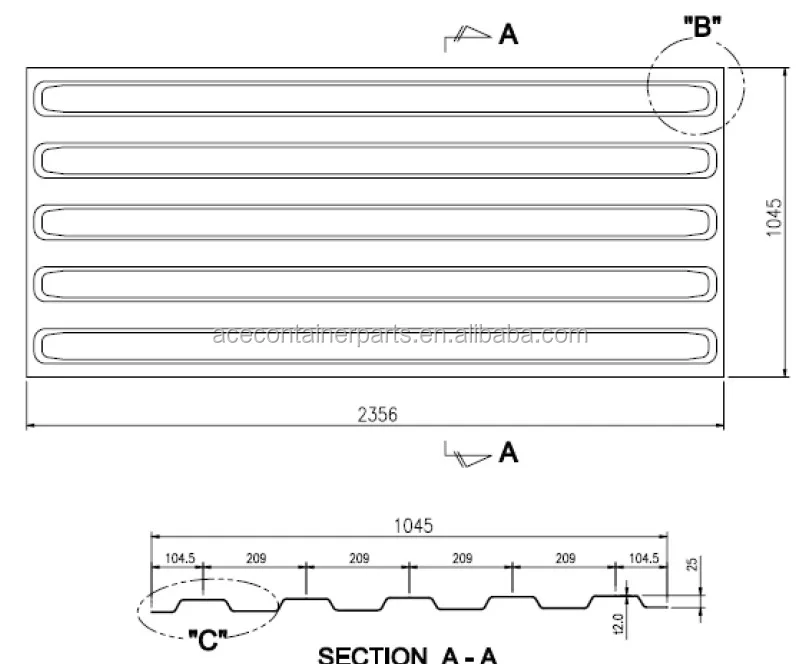 Container Spare Parts - High Cube Rotainer & Corrugated Panels