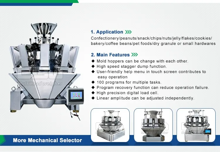 Multifunction Snack Food Potato Chips Automatic Weighing Packaging ...