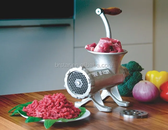 Hand Operated Manual Meat Mincer - Cast Iron Corn Grinder