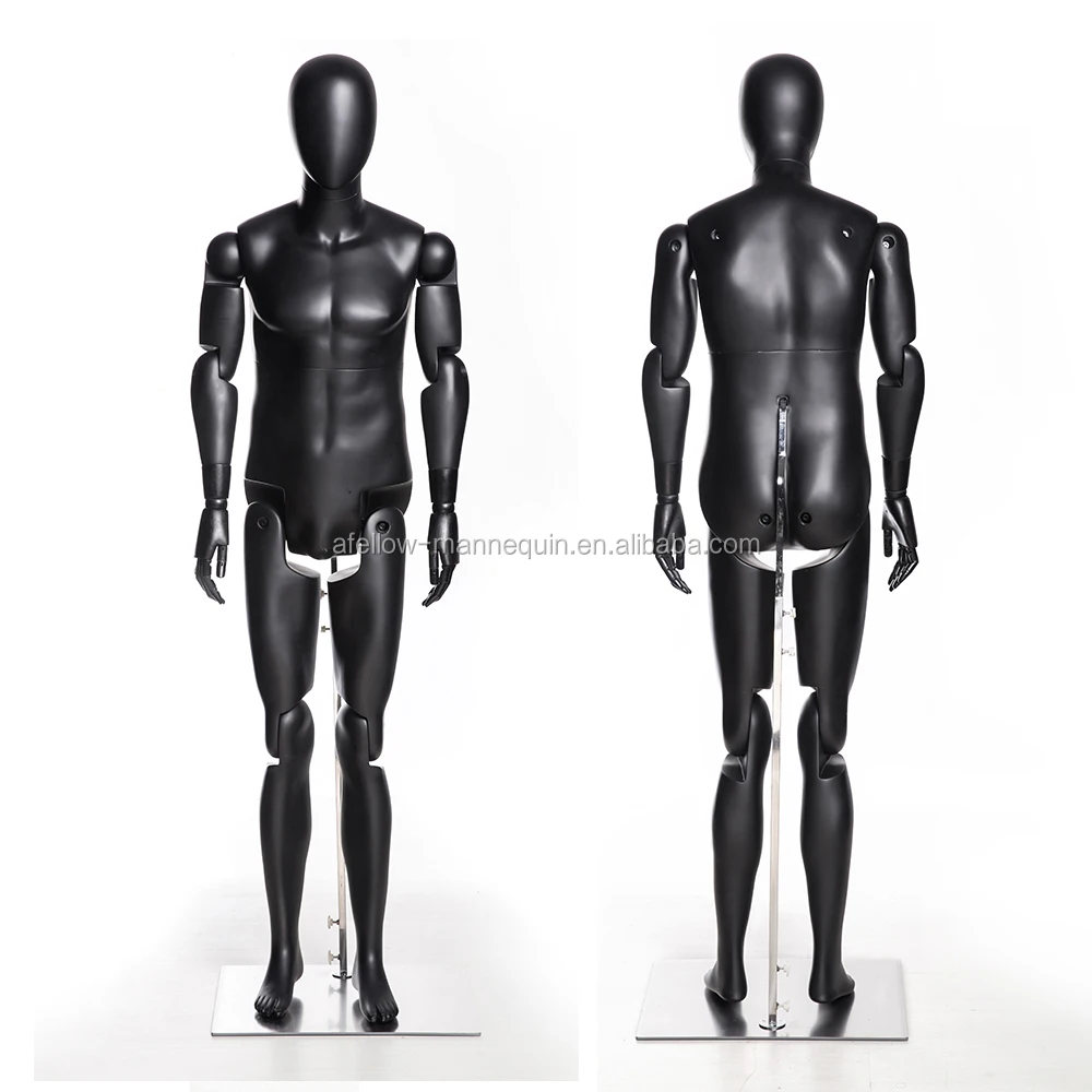Afellow Hm01-g Matte Black Fiberglass Full Body Male Abstract Head Men ...