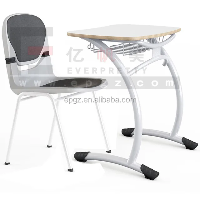 High Quality University College School Furniture Student Desk And Chair ...