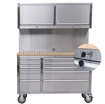 55 Inch Tool Cabinet With Up Cabinet & Pegboard - Buy Toolbox,Steel ...