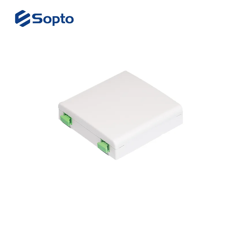Indoor Mini 2 Core Fiber Termination Box 86*86mm SC/LC Type Customized ...