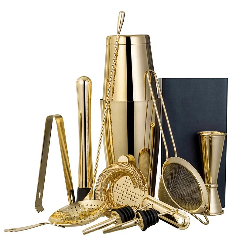 Custom Logo Metal Bar Tools - Sustainable Cocktail Set