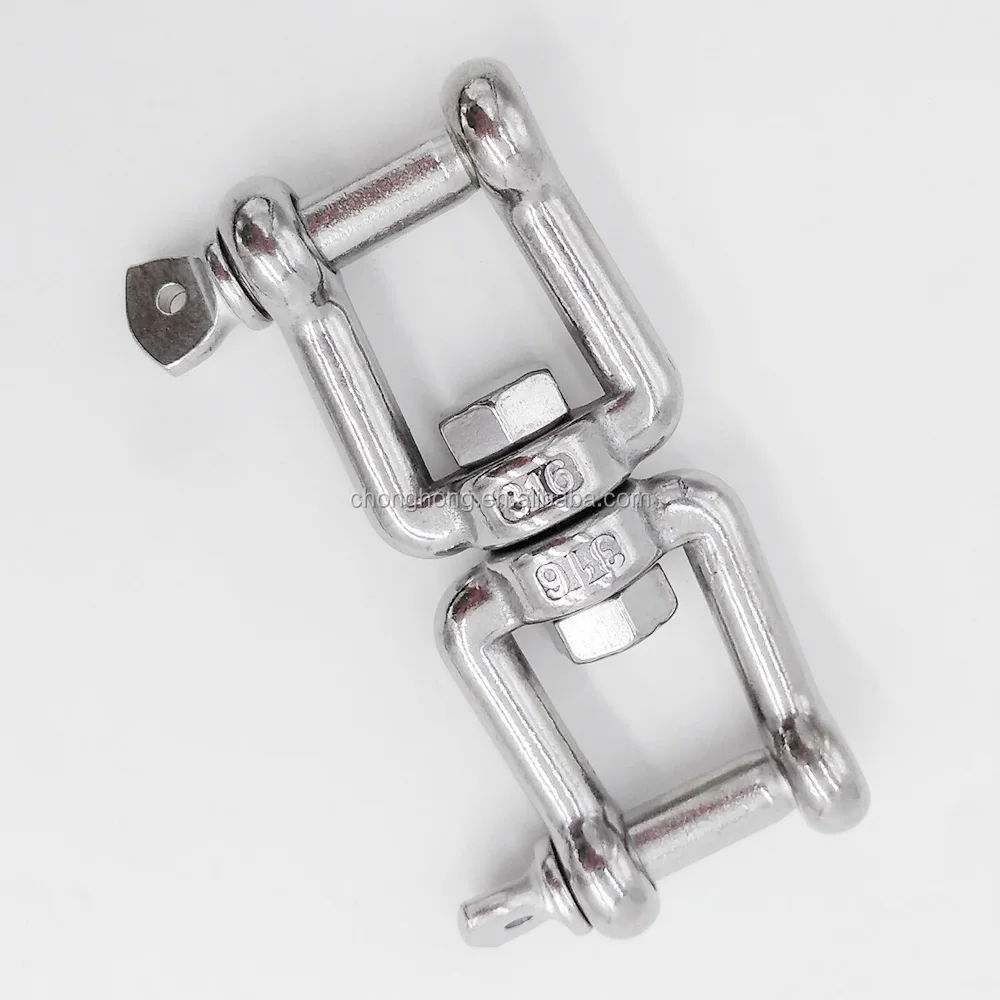 Factory Supply 6mm Stainless Steel Jaw And Jaw Swivel Rigging Hardware ...