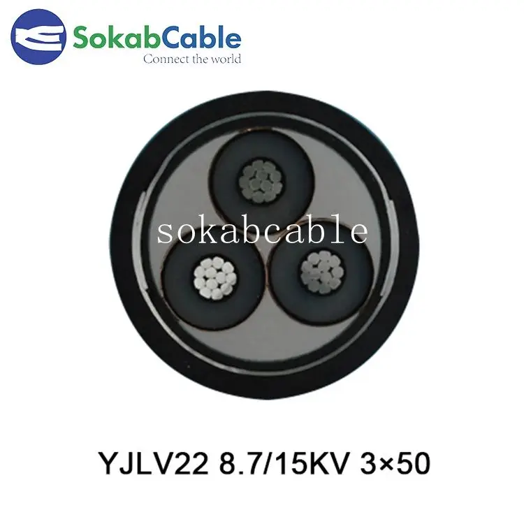 35kv High Voltage Armoured Xlpe Power Cables /yjv22 /three Core ...