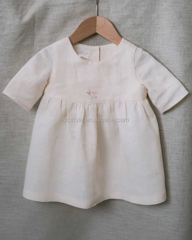 high quality natural linen baby clothes, toddler casual dress| Alibaba.com