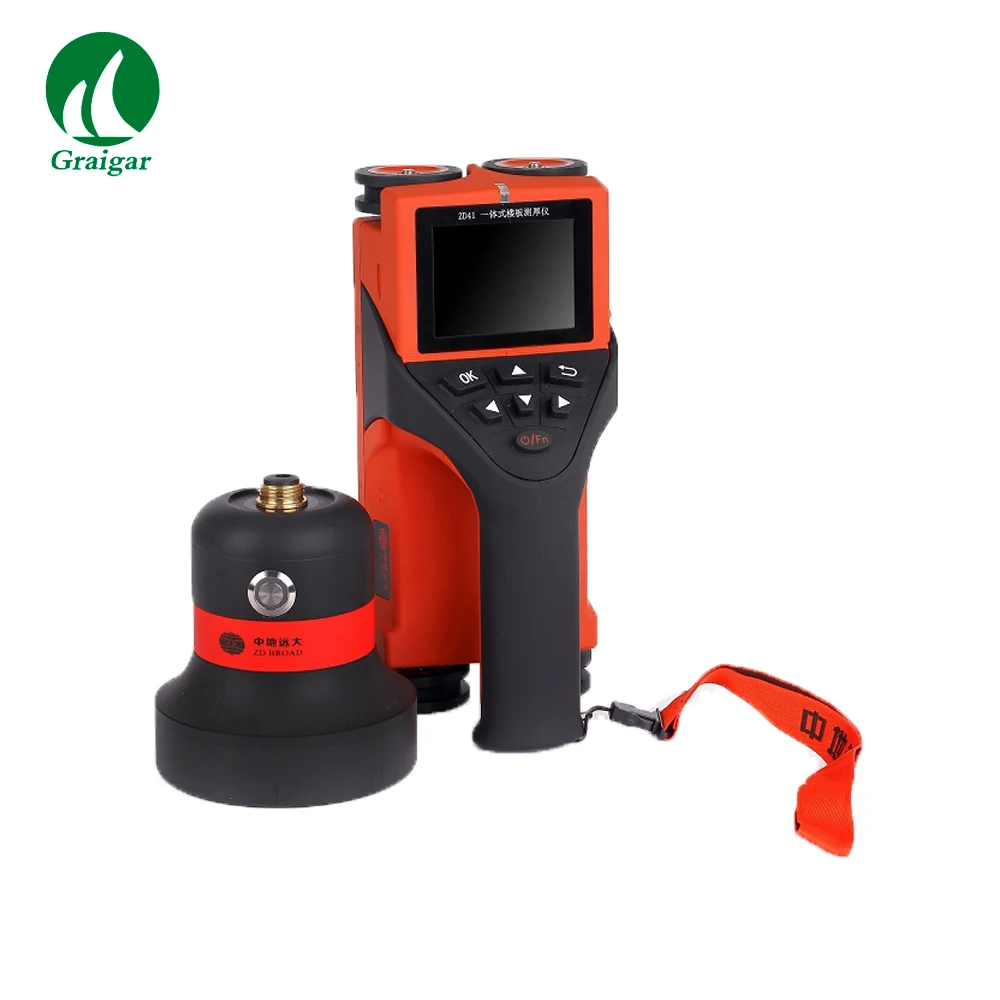 Zd410 Digital Ultrasonic Thickness Gauge Floor Concrete Slab Thickness ...