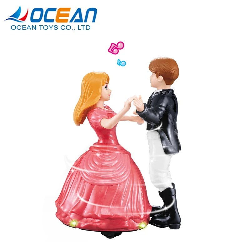 Baby Battery Operated Musical Small Plastic Double Dancing Dolls Toy ...