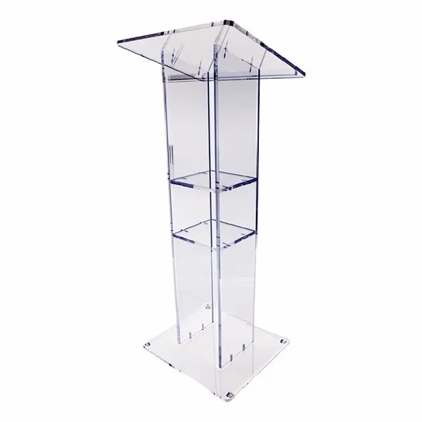 Transparent Durable Acrylic Lectern for Conference Use