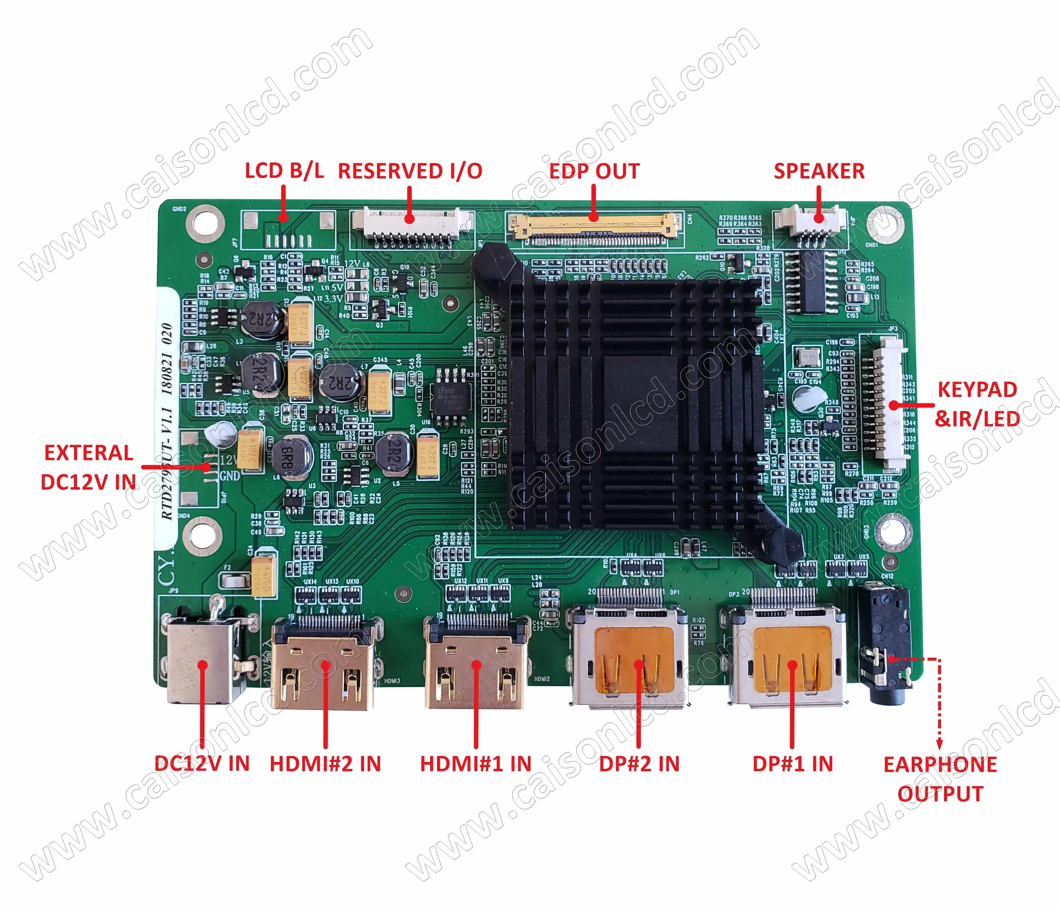 RTD279514 - 4K UHD LCD Controller Board for 3.5-110 Inch Displays