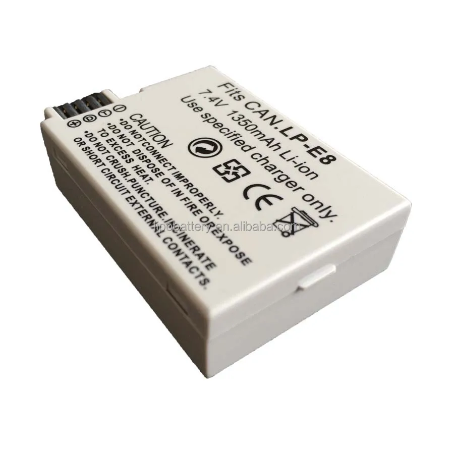 Lp e8 batteria agli ioni di litio per fotocamera 7.4v 1350mah 1500mah ...