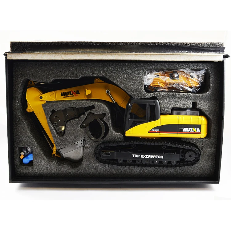 Hot Huina 1580 580 1:14 23ch Rc Excavator Metal Huina Rc Truck Big Excavator Full Alloy Electric ...