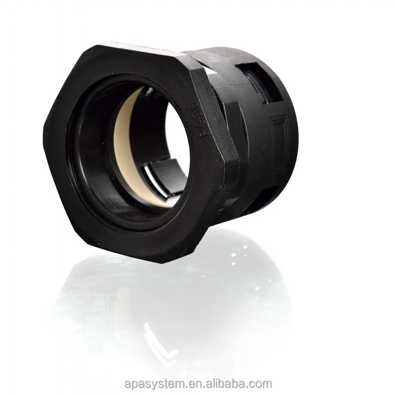 Plastic Conduit Glands Flexible Hose Connector With Inside Seal Locknut ...