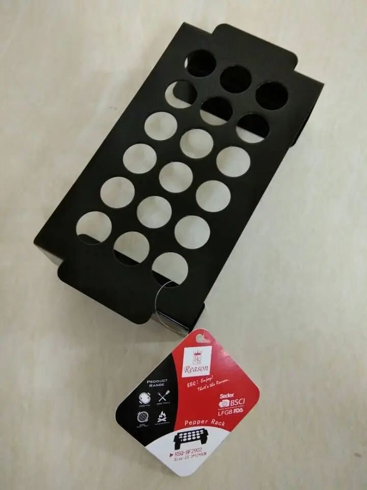 18 Holes Non-stick Jalapeno Popper Rack,Black Pepper Grill Roasting ...