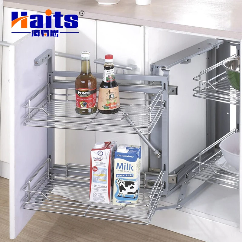 Kitchen Storage Pull Out Cabinet Organizer Kitchen Drawer Basket Magic ...