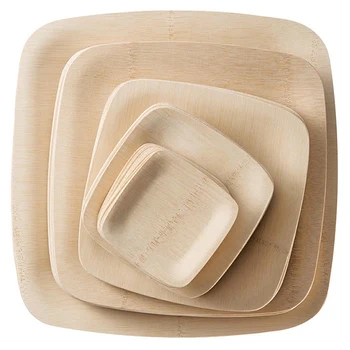 Disposable Eco-friendly Cutlery Bamboo Plate Set - Buy Bamboo Plate ...