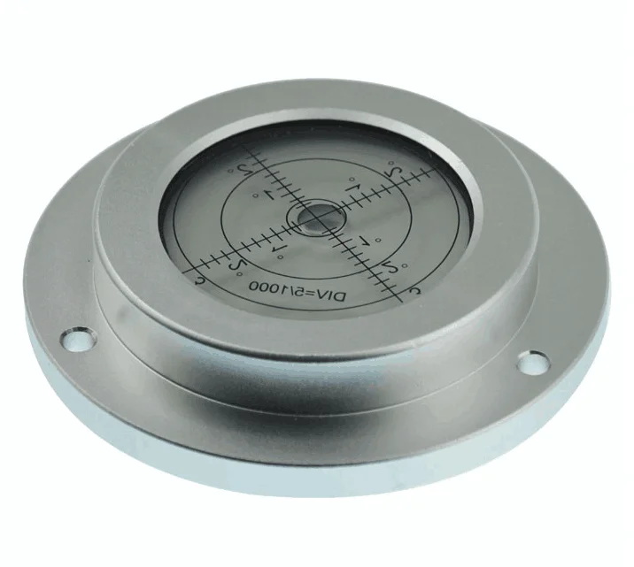 Kacy Large Metal Spirit Level Bullseye Bubble Level Round Spirit Level ...