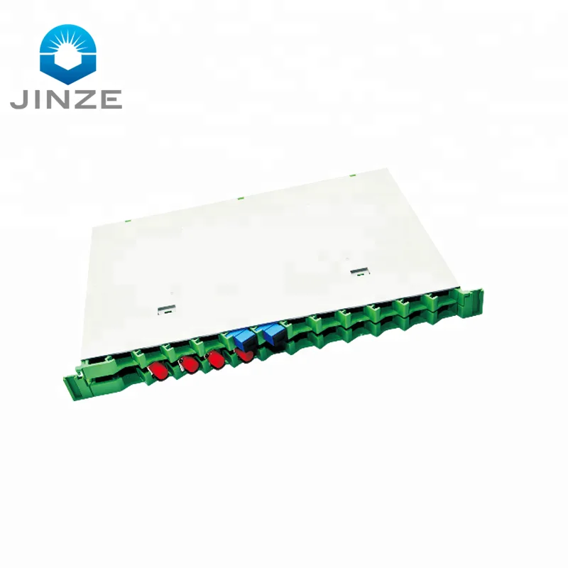 24 Core V2.0 Fiber Optic Splice Tray with adaptor and pigtail Insert ...