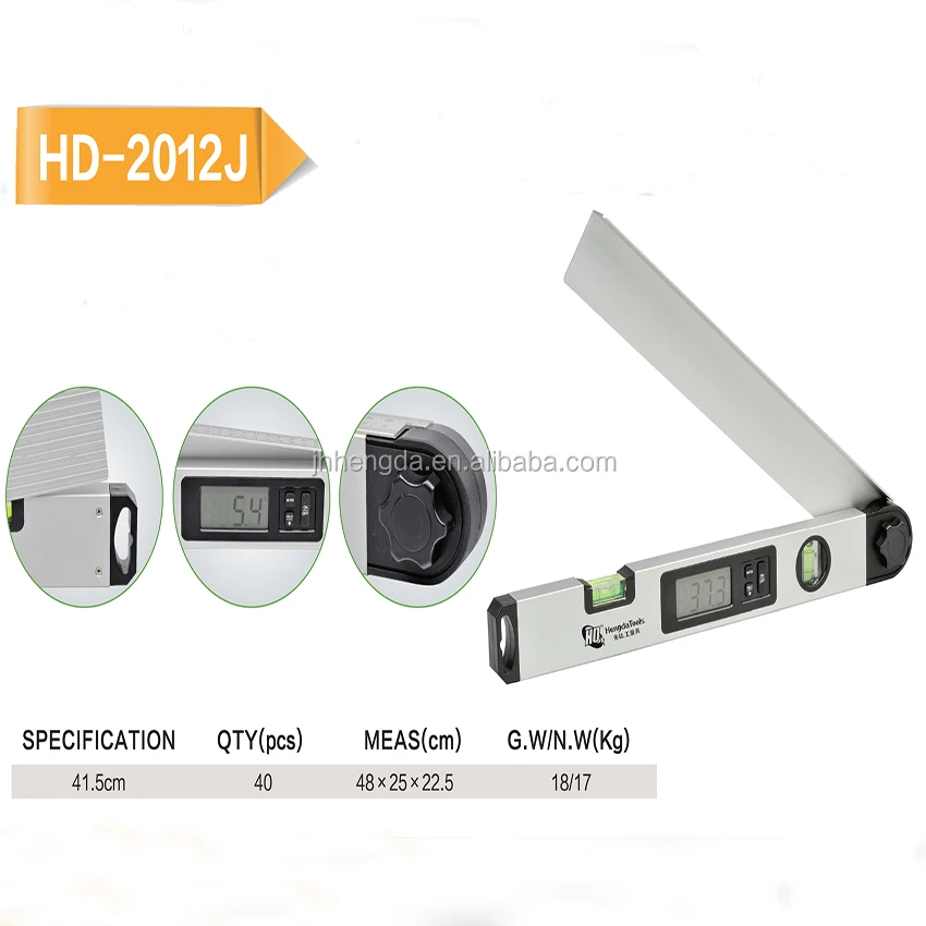 Aluminum Lcd Gauge 24 Inch Digital Magnetic Level - Buy Pneumatic Level ...