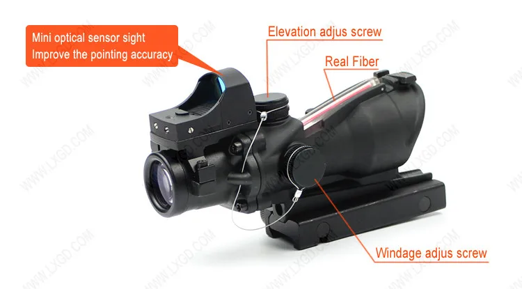 New Arrival Cheap Price 4x32 Acog Dual Illumination Red Optic Scope ...