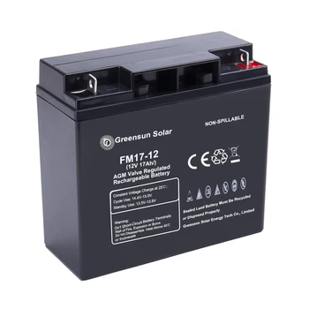 Small Size Light Weight 12v 17ah 20hr Battery Lead Acid 6 Fm 12 Battery ...