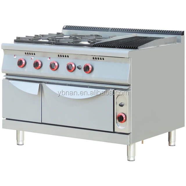 Commercial Kitchen Gas Stove 6 Burner,Lpg Npg Gas Stove 6 Burner - Buy ...